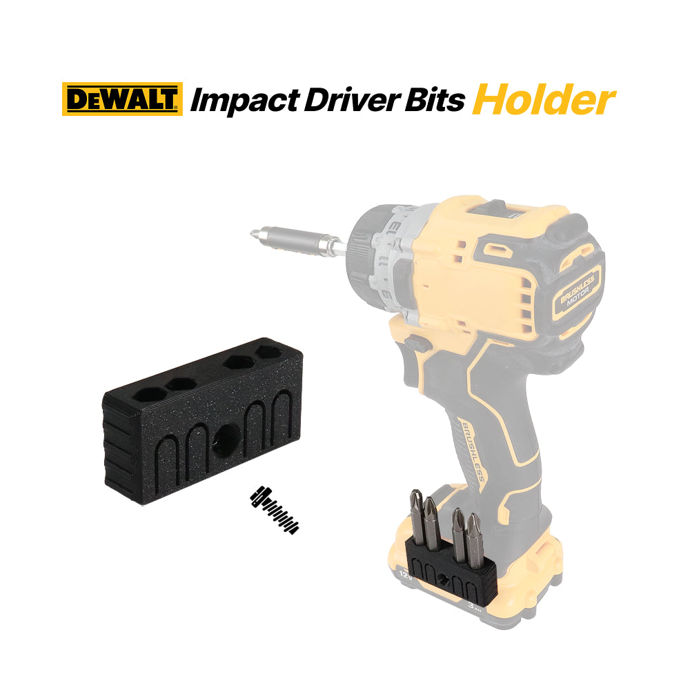 6 – Pack Bits Holder for Dewalt Impact Driver Tool Organization | PROTO ...